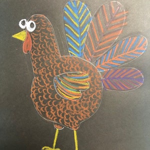 TEXTURE TURKEYS Fall Art Lesson by Art Teacher in LA- Art Lesson Plans ...