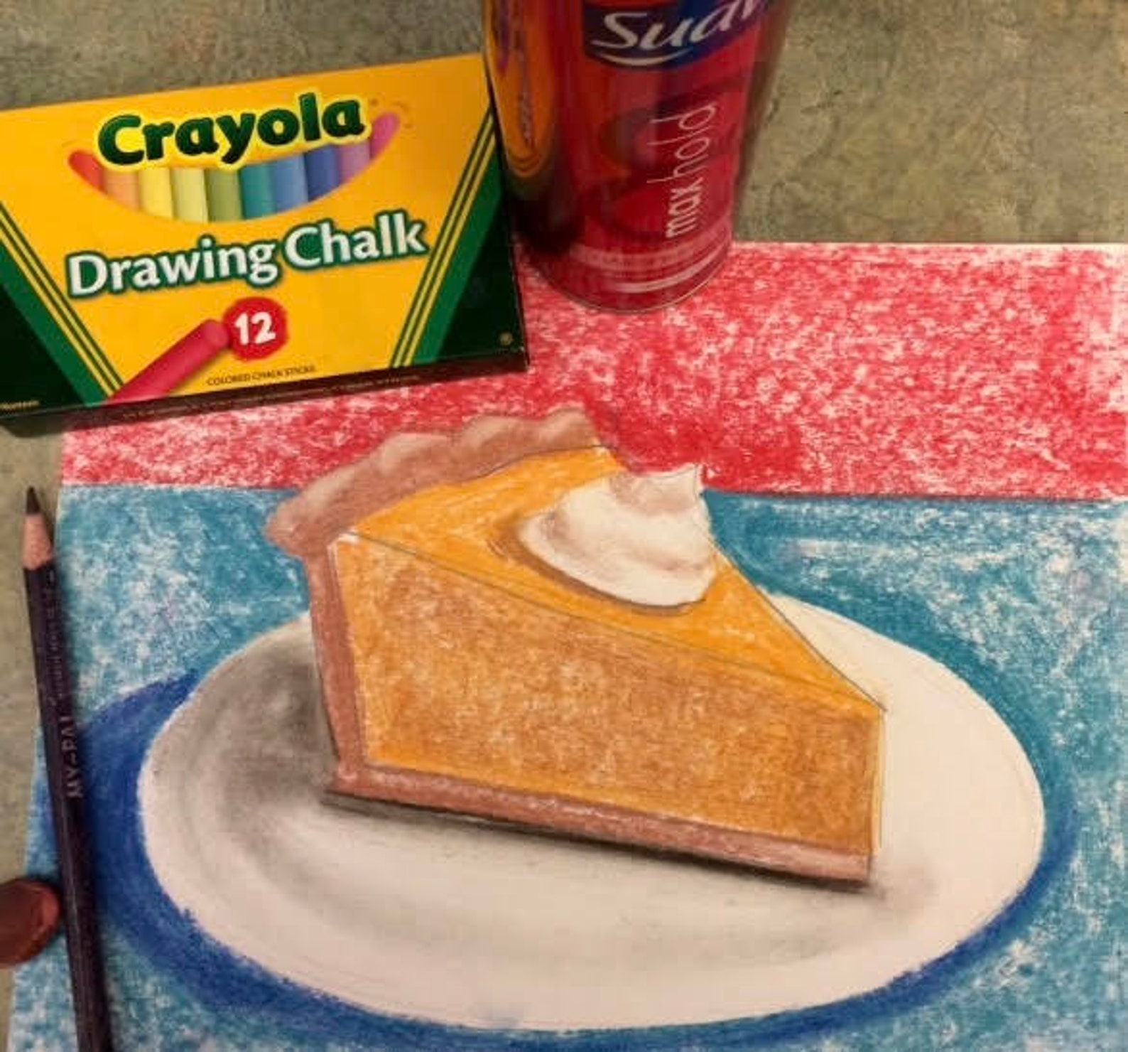 PUMPKIN PIE Fall Art Lesson With Bonus Cake Slice Lesson by - Etsy