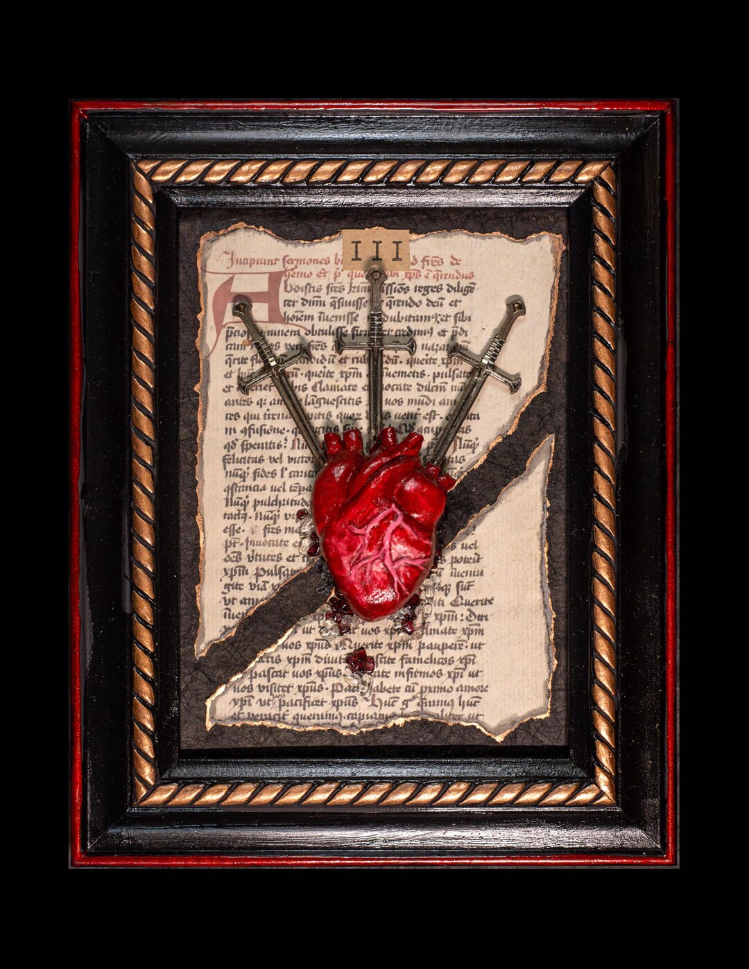 Three of Swords - Etsy