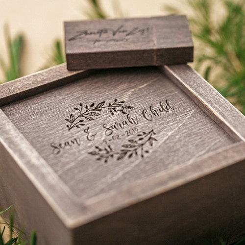 Wooden USB Flash Drive and USB Presentation Box Custom - Etsy