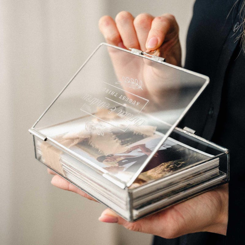 Glass Card Box - Etsy