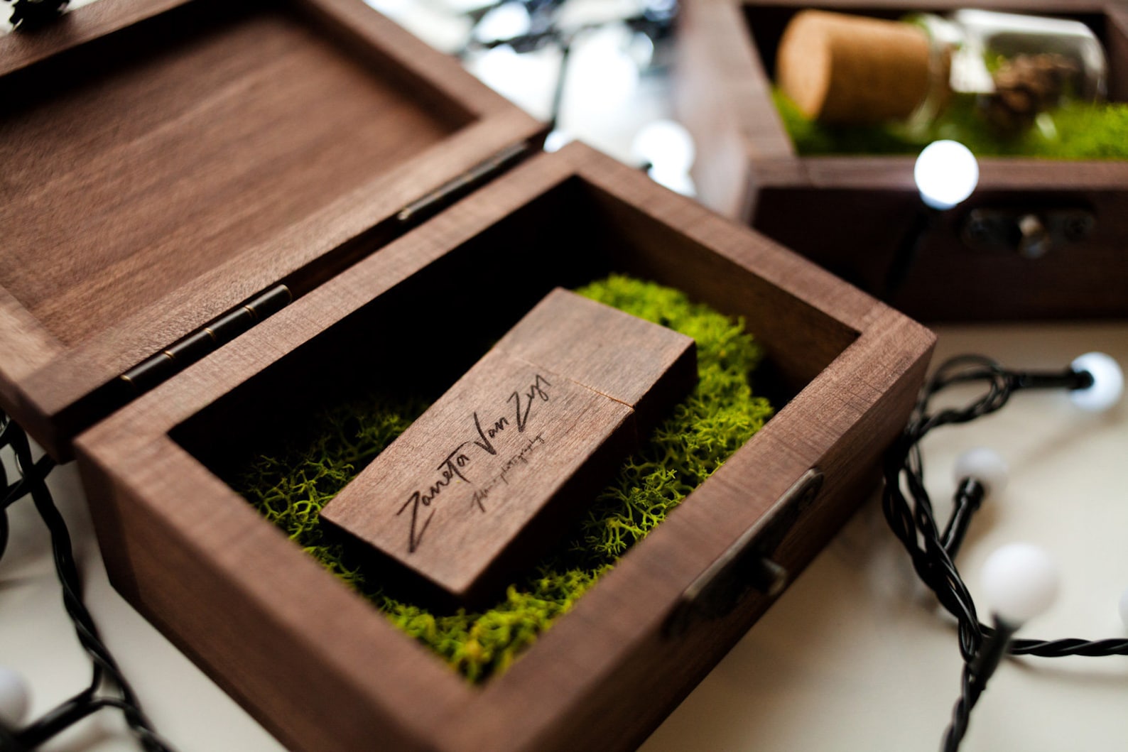 Wooden Usb Box for Wood USB Flash Drive Wedding USB Box | Etsy