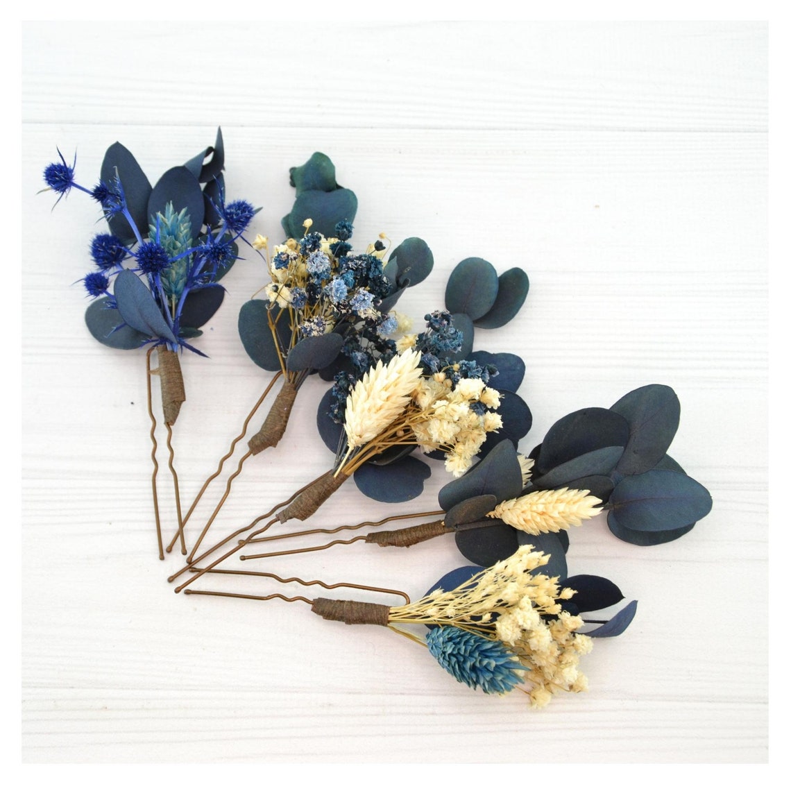 Greenery for Hair Floral Hair Pins Wedding Hair Pin Bridal - Etsy