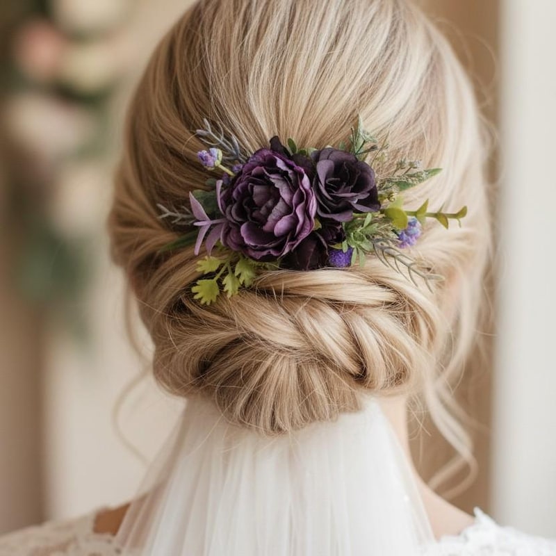 Plum Clip on Tie - Etsy