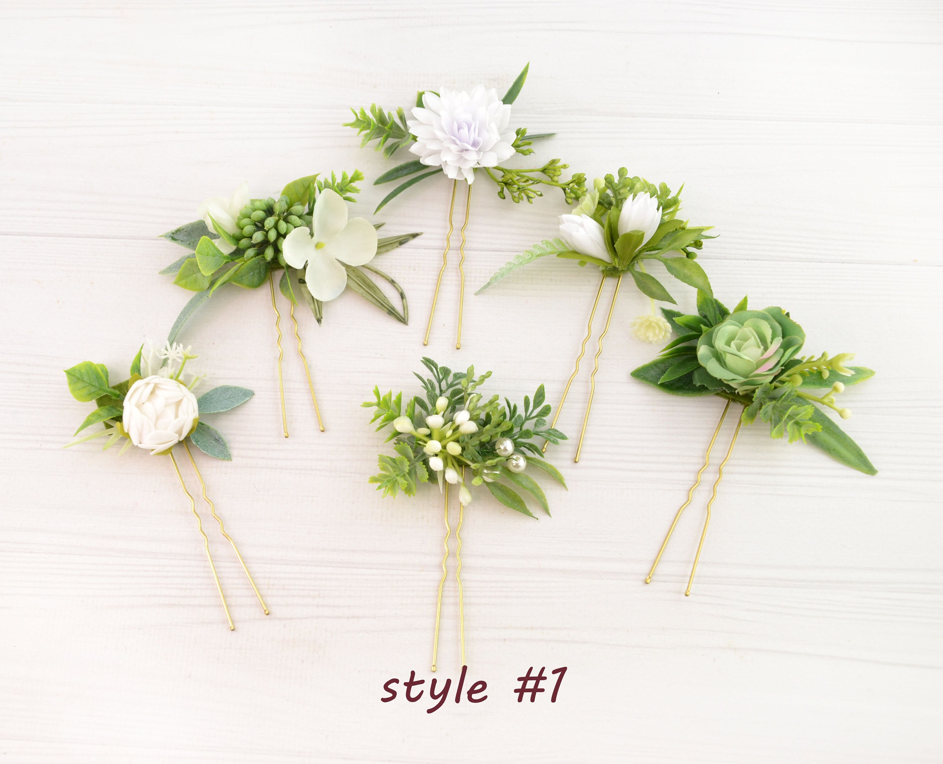 Flower Hair Pins Wedding - Etsy