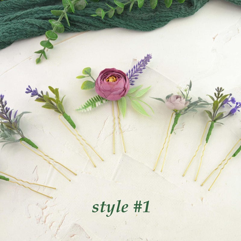 Flower Hair Bridal Pins - Etsy