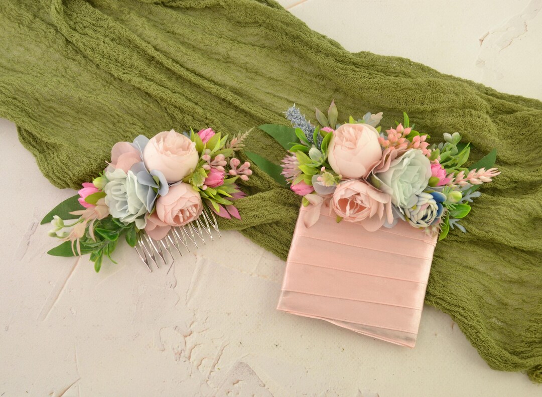 Blush Pink Boutonniere Peony Flower Buttonhole Pale Pink Floral ...
