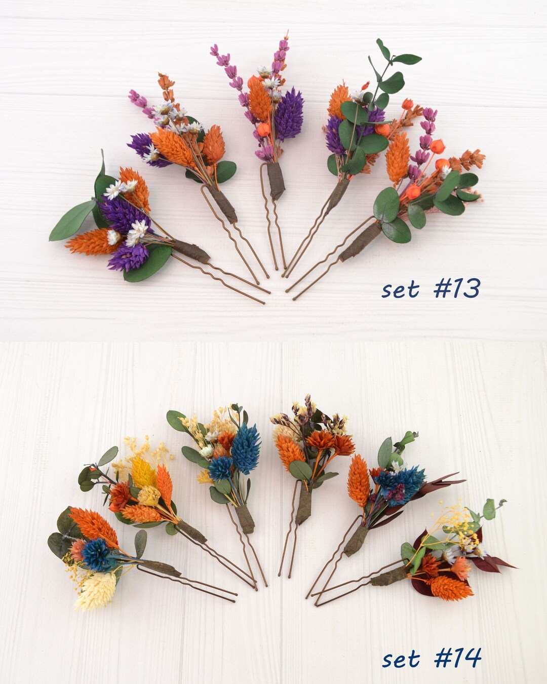 Greenery for Hair Floral Hair Pins Wedding Hair Pin Bridal - Etsy