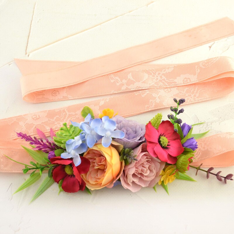 Floral Belt - Etsy