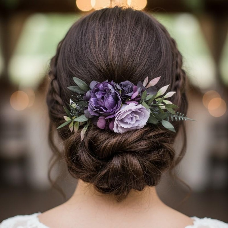 Plum Flower Claw Clip - Etsy