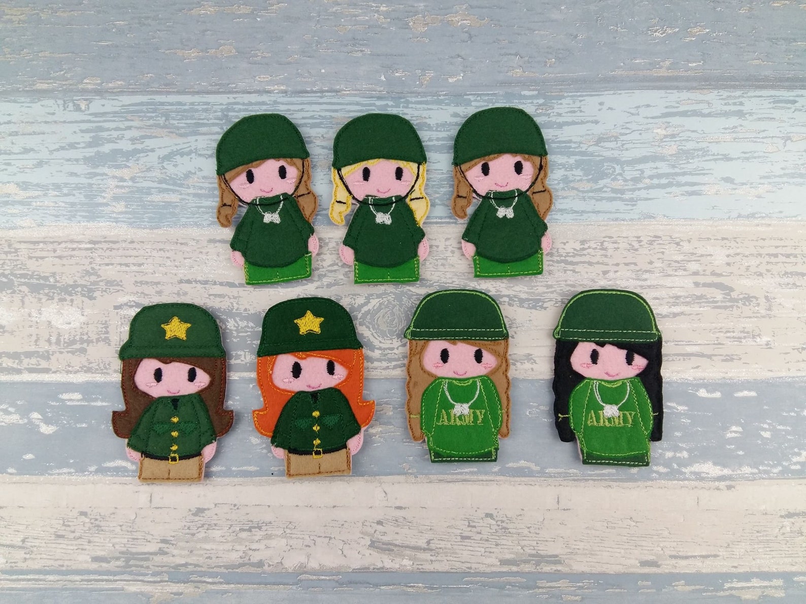 Soldier Finger Puppet and Helicopter Bag Boy Girl Soldiers | Etsy