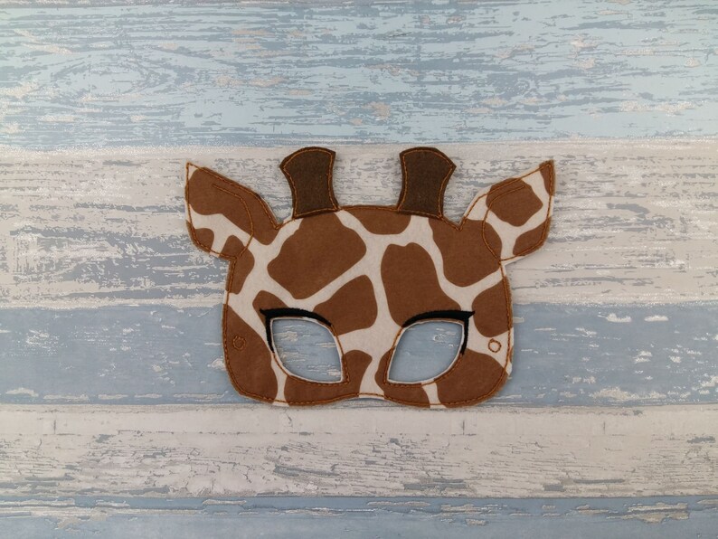 Wildebeest Felt Mask Soft Half Face Mask Safari Animal | Etsy