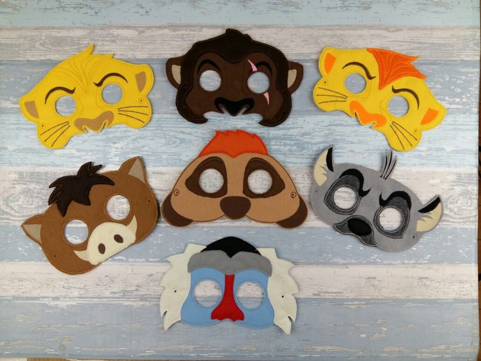 Meerkat Mask Felt Face Mask Soft Safari Animal Mask | Etsy