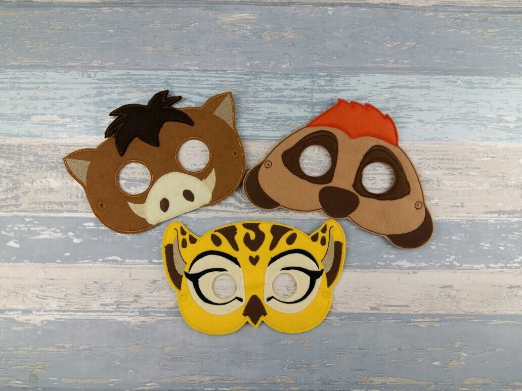 Meerkat Mask Felt Face Mask Soft Safari Animal Mask | Etsy