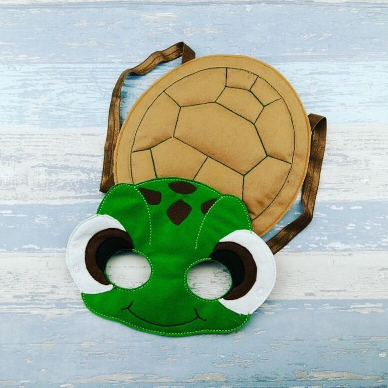 Turtle Mask Felt Sea Turtle Mask Turtle Light Brown Shell | Etsy
