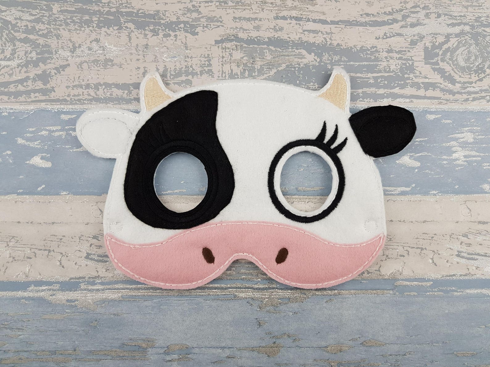 Felt Cow Mask Barnyard Animal Mask Barnyard Felt Cow Mask | Etsy