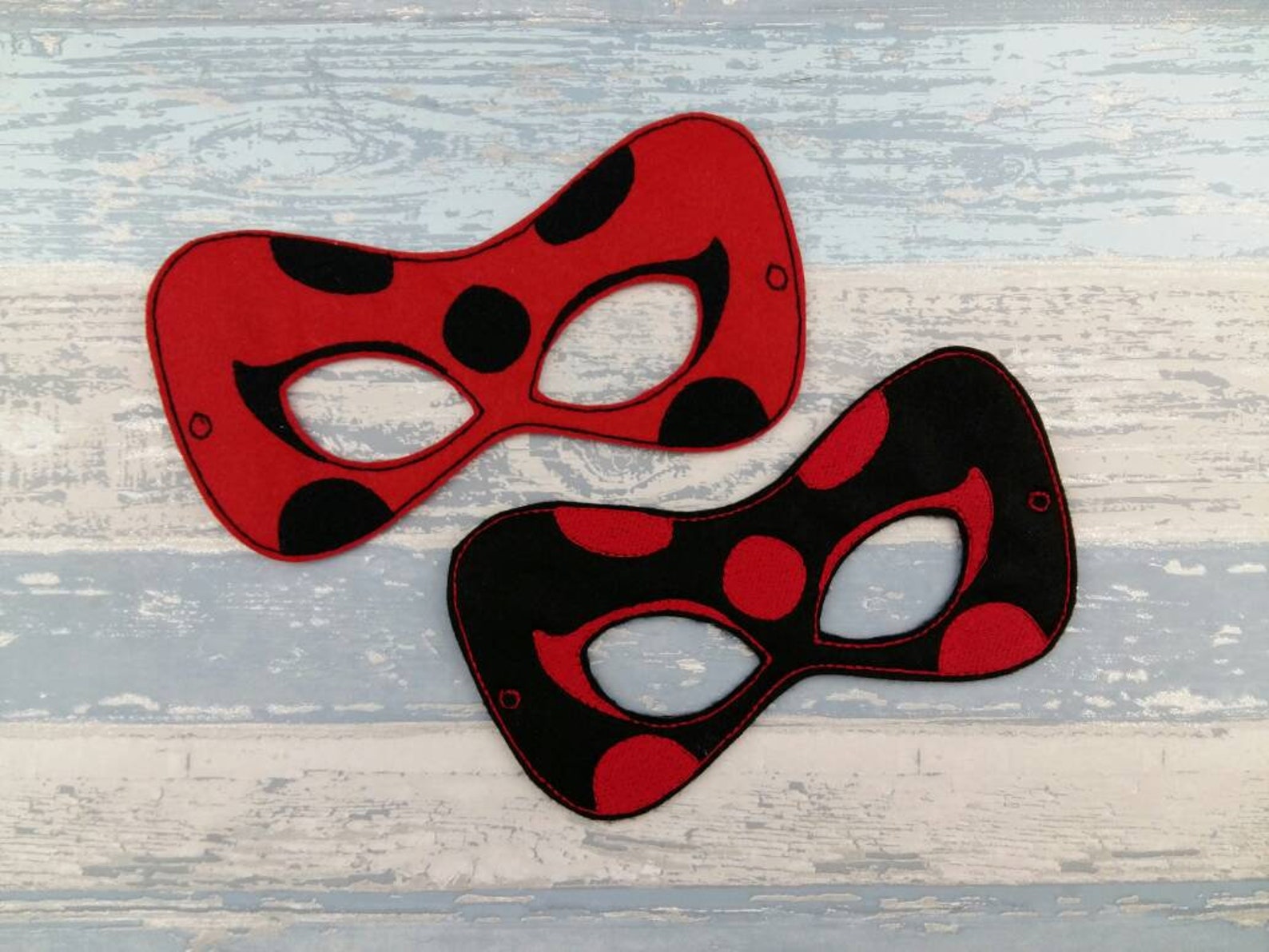 Ladybug Mask Miraculous Ladybug Ladybird Felt Mask Girl | Etsy