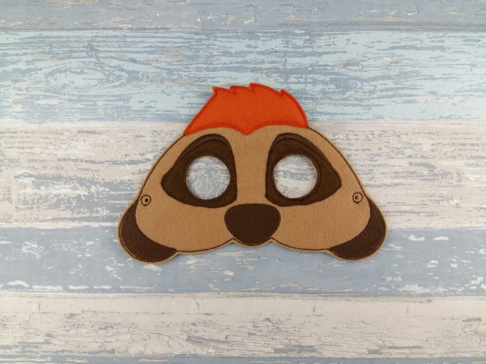 Meerkat Mask Felt Face Mask Soft Safari Animal Mask | Etsy