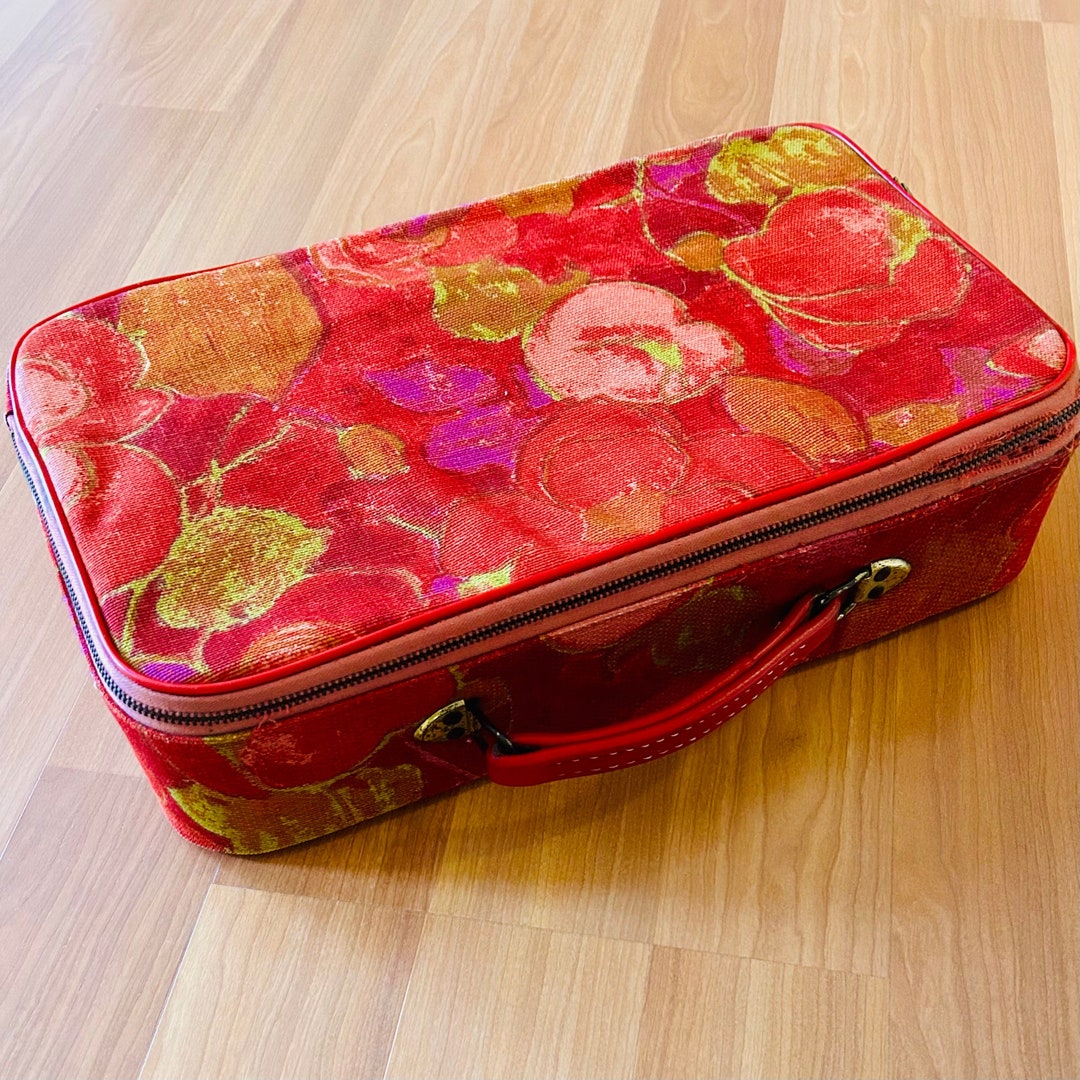 Vintage Mod Floral Suitcase // Mid-century 1960s Retro Flower - Etsy