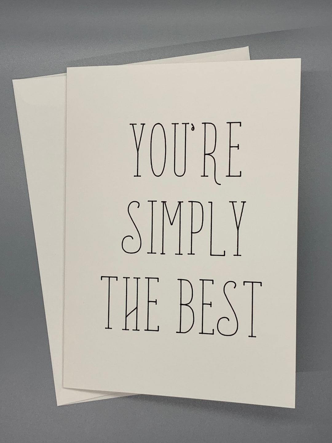 Handmade Card Reads youre Simply the Best - Etsy