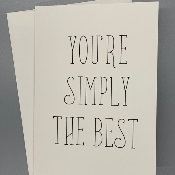 Simply the Best - Etsy