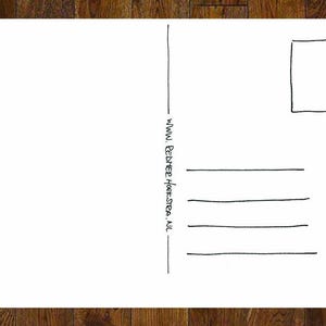 Postcard Elephant on Giraffe - Etsy