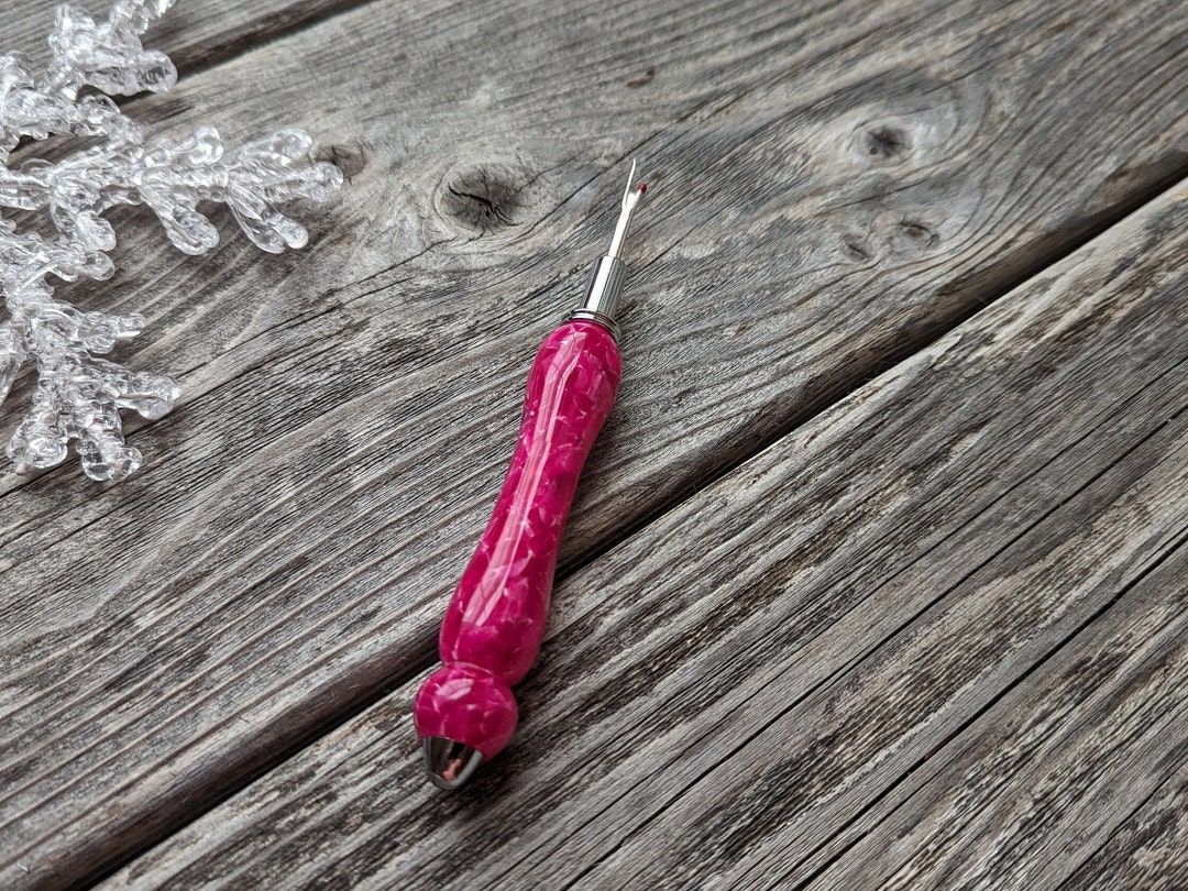 107 Pink Seam Ripper or Stiletto, Hand Turned Acrylic Handle,chrome ...