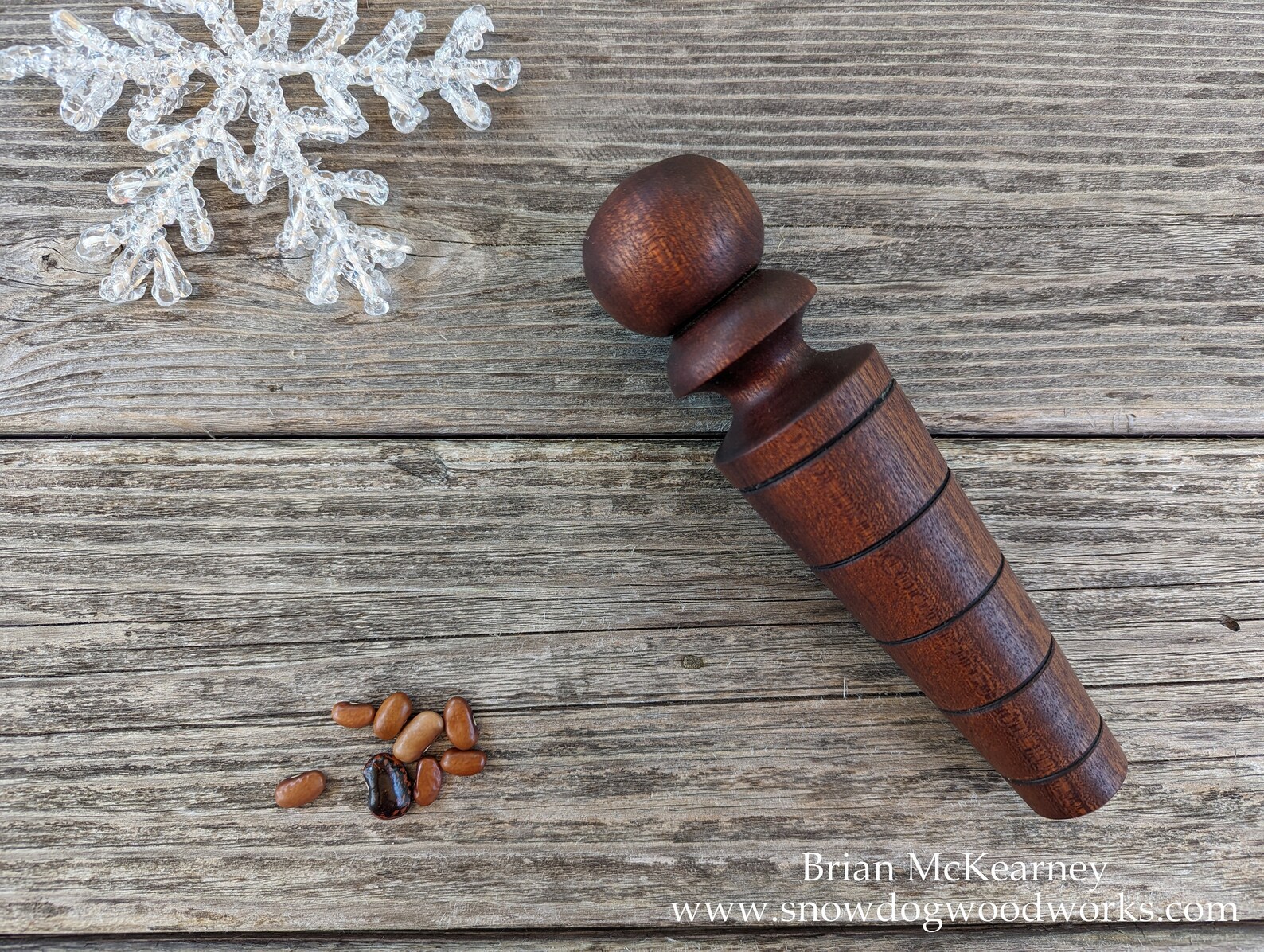 28 Sapele Wood Garden Dibber, Hand Turned Sapele Wood Dibbler Tool ...