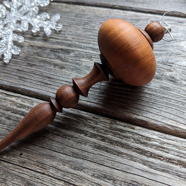 Wood Turned Ornament - Etsy