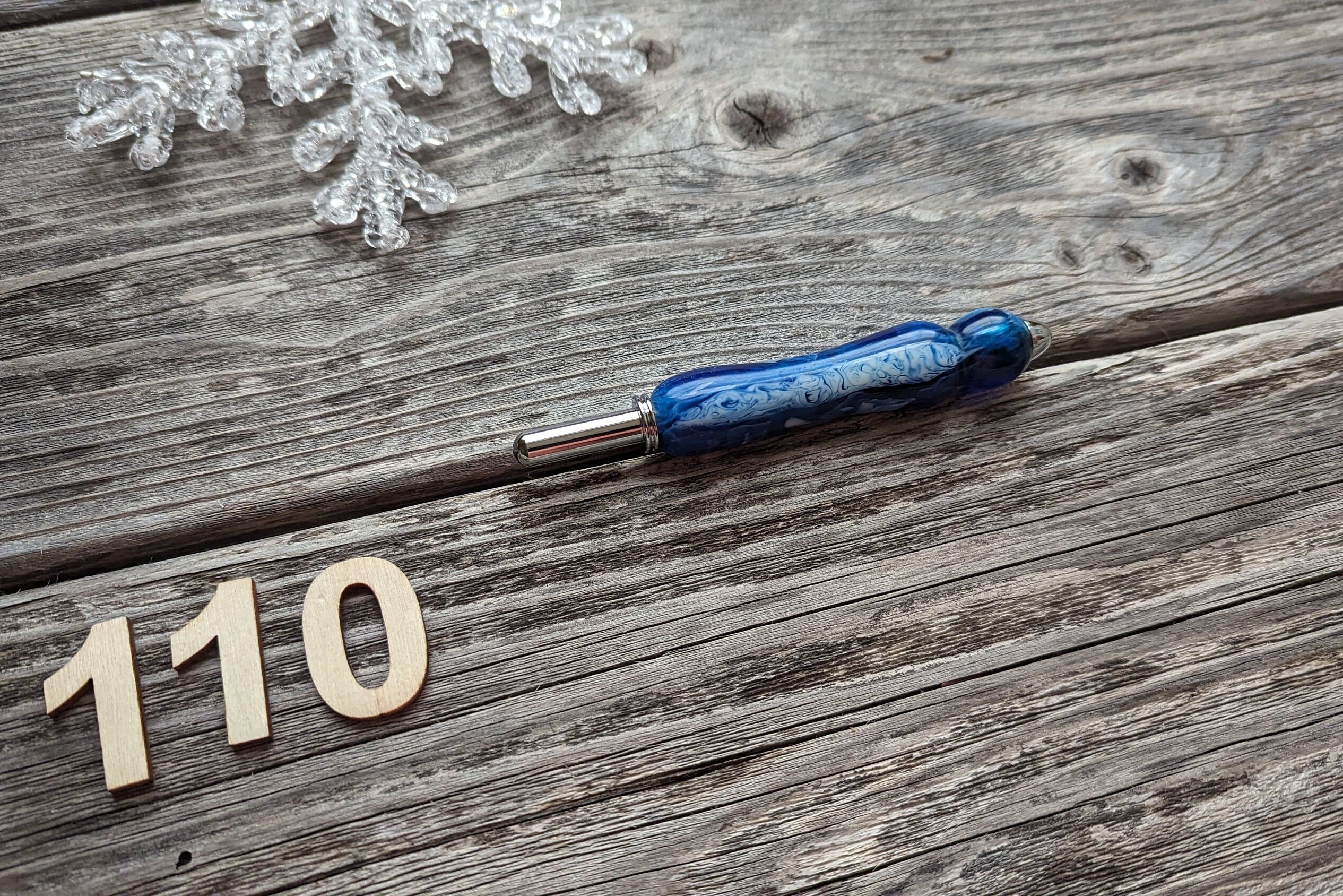 Blue Acrylic Seam Ripper Hand Turned : Chrome Blade Sewing Tool, Custom ...