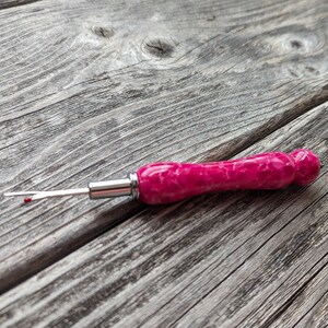 107 Pink Seam Ripper or Stiletto, Hand Turned Acrylic Handle,chrome ...