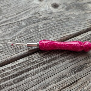 107 Pink Seam Ripper or Stiletto, Hand Turned Acrylic Handle,chrome ...