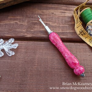 107 Pink Seam Ripper or Stiletto Hand Turned Acrylic - Etsy