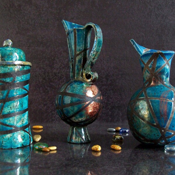 Raku Pottery - Etsy
