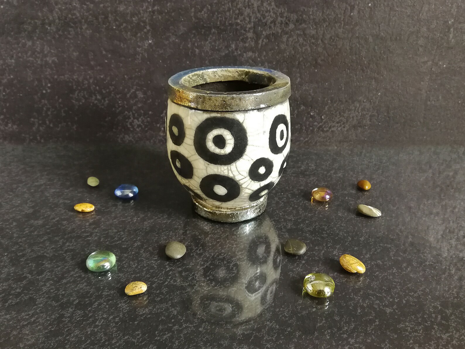 Raku pottery pencil cup holder ceramic pen holder for desk | Etsy