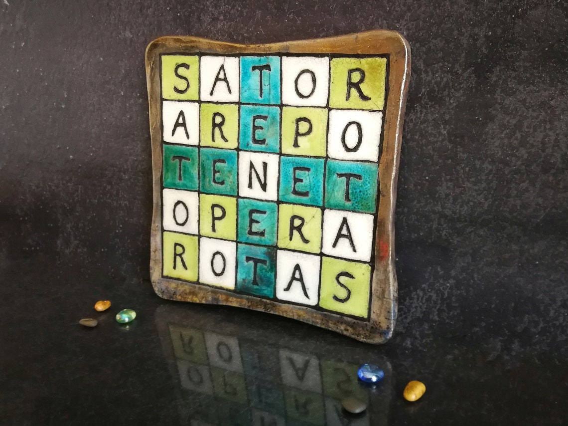 Raku Ceramic Magic Sator Square Protective Charm of Your - Etsy