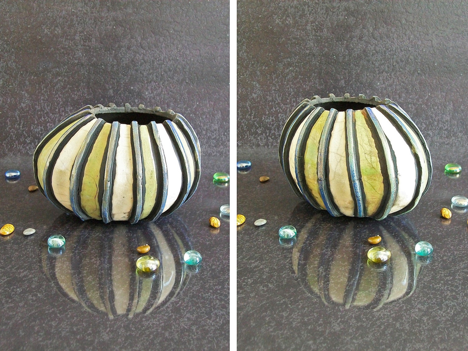 Ceramic sea shell planter pot house of hermit crab White and | Etsy