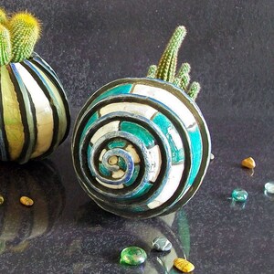 Raku Pottery Sea Shell Planter Pot House of Hermit Crab - Etsy