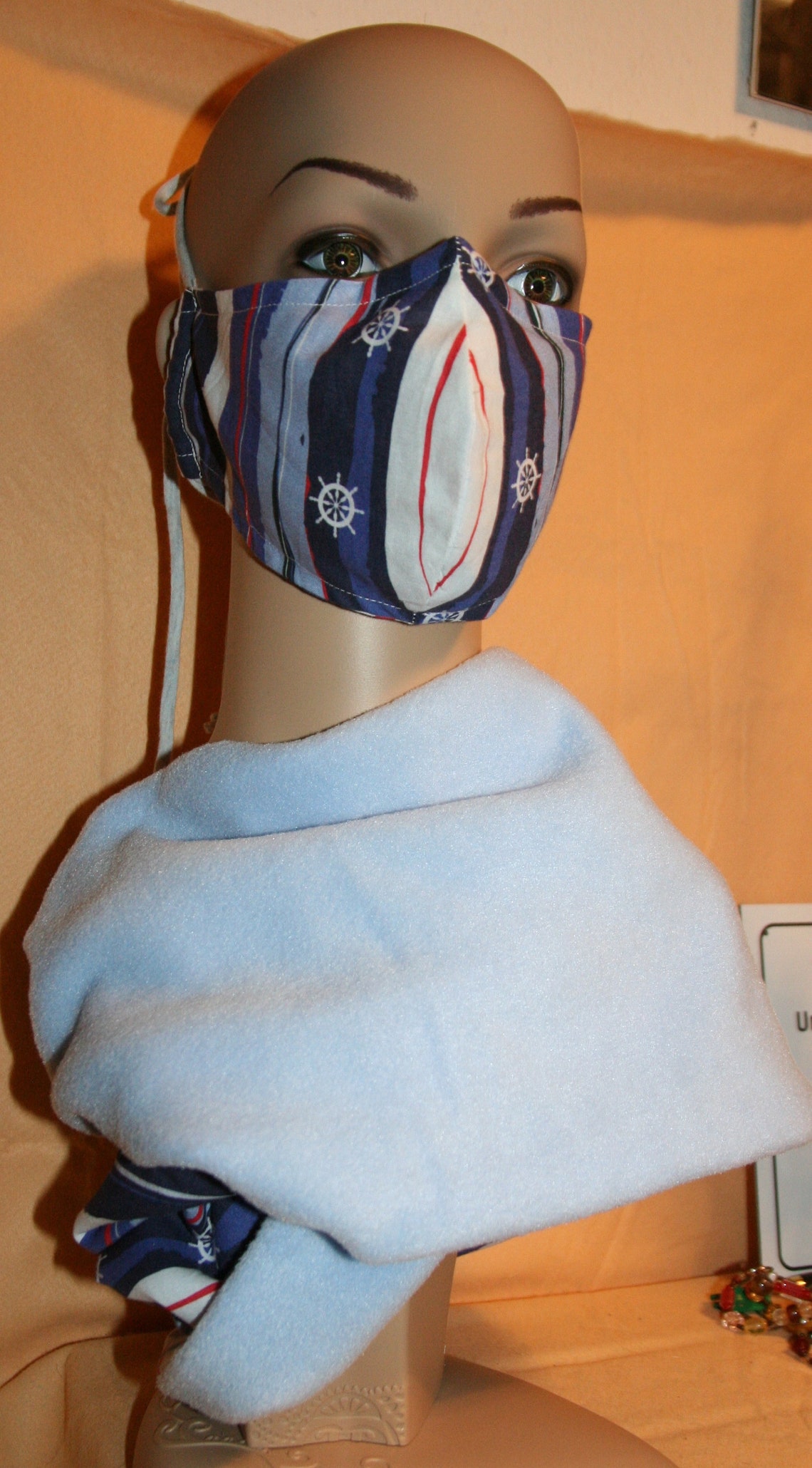 Loop and Face Mask Makeshift Mask Mouth and Face Cover With - Etsy