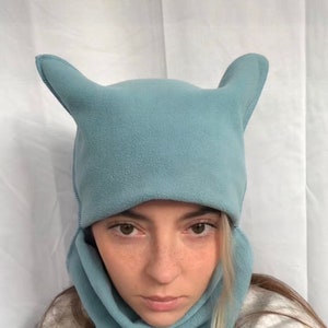 Blue Balaclava With Ears, Balaclava Mask, Warm Full Face Cover - Etsy