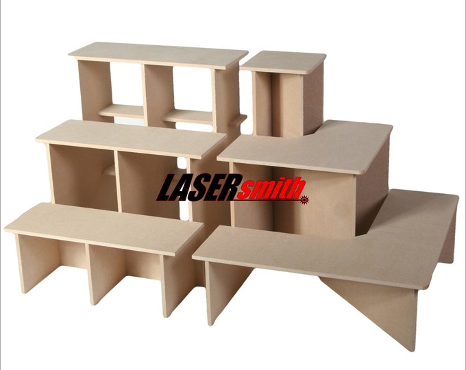 3 Tier Display/storage POS Table Diplay Unit Stand for Retail Counter ...