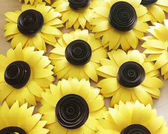 Paper Sunflower Svg | Etsy