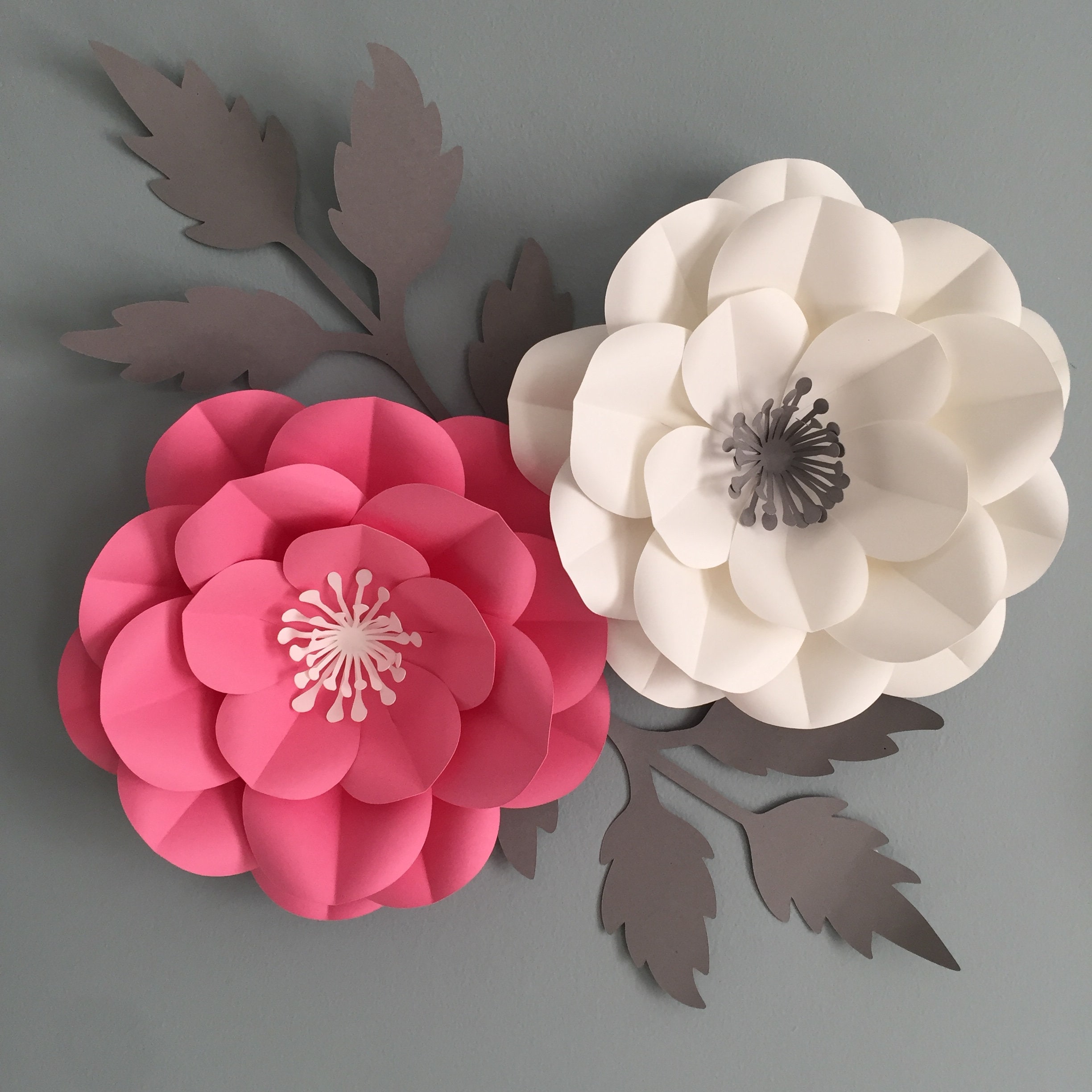 Paper Origami Simple 6 petal paper flowers for backdrop SVG Paper ...