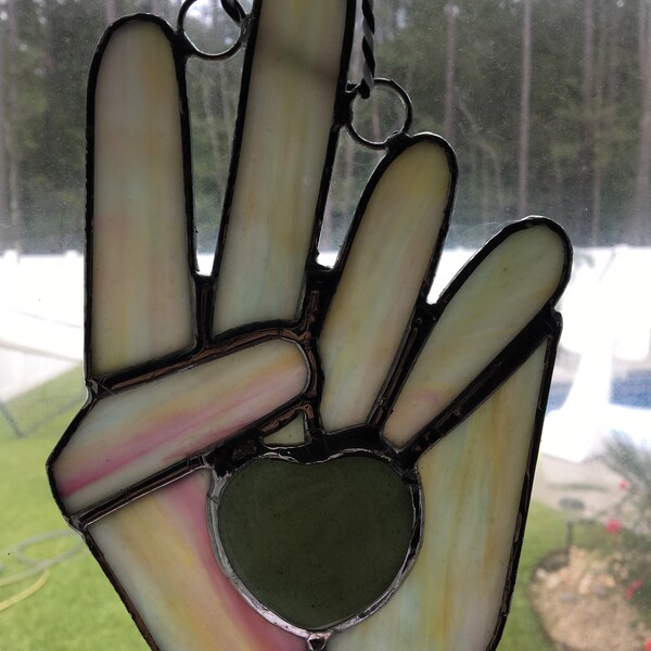 Peace Sign Stained Glass - Etsy
