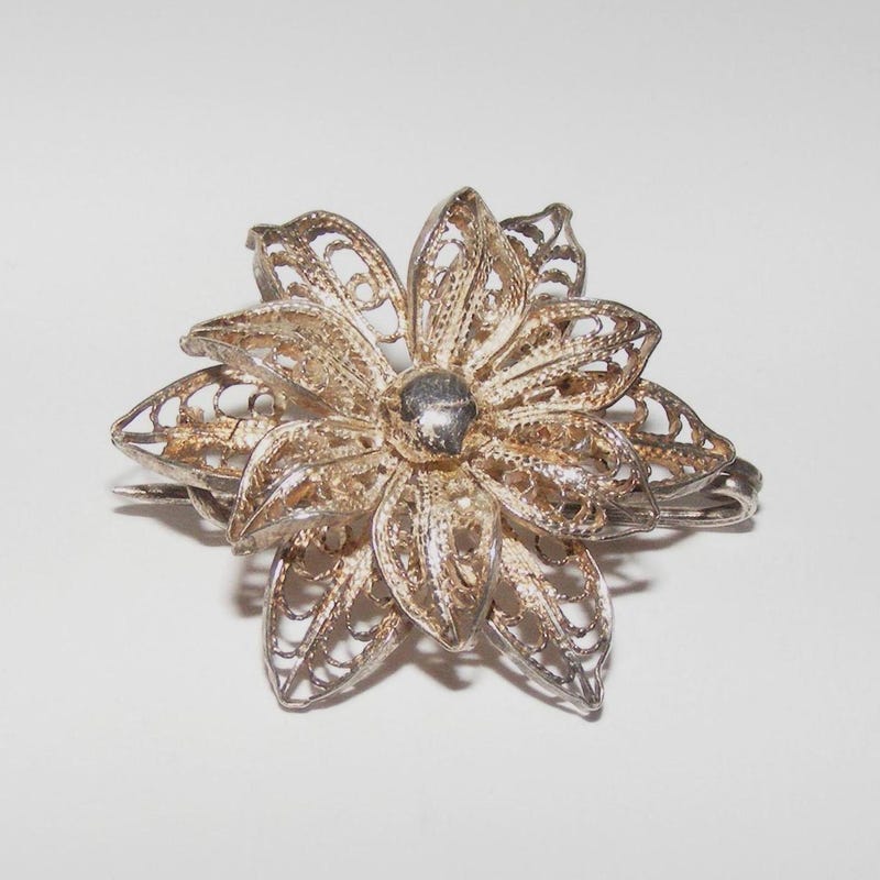Filigree Brooch - Etsy