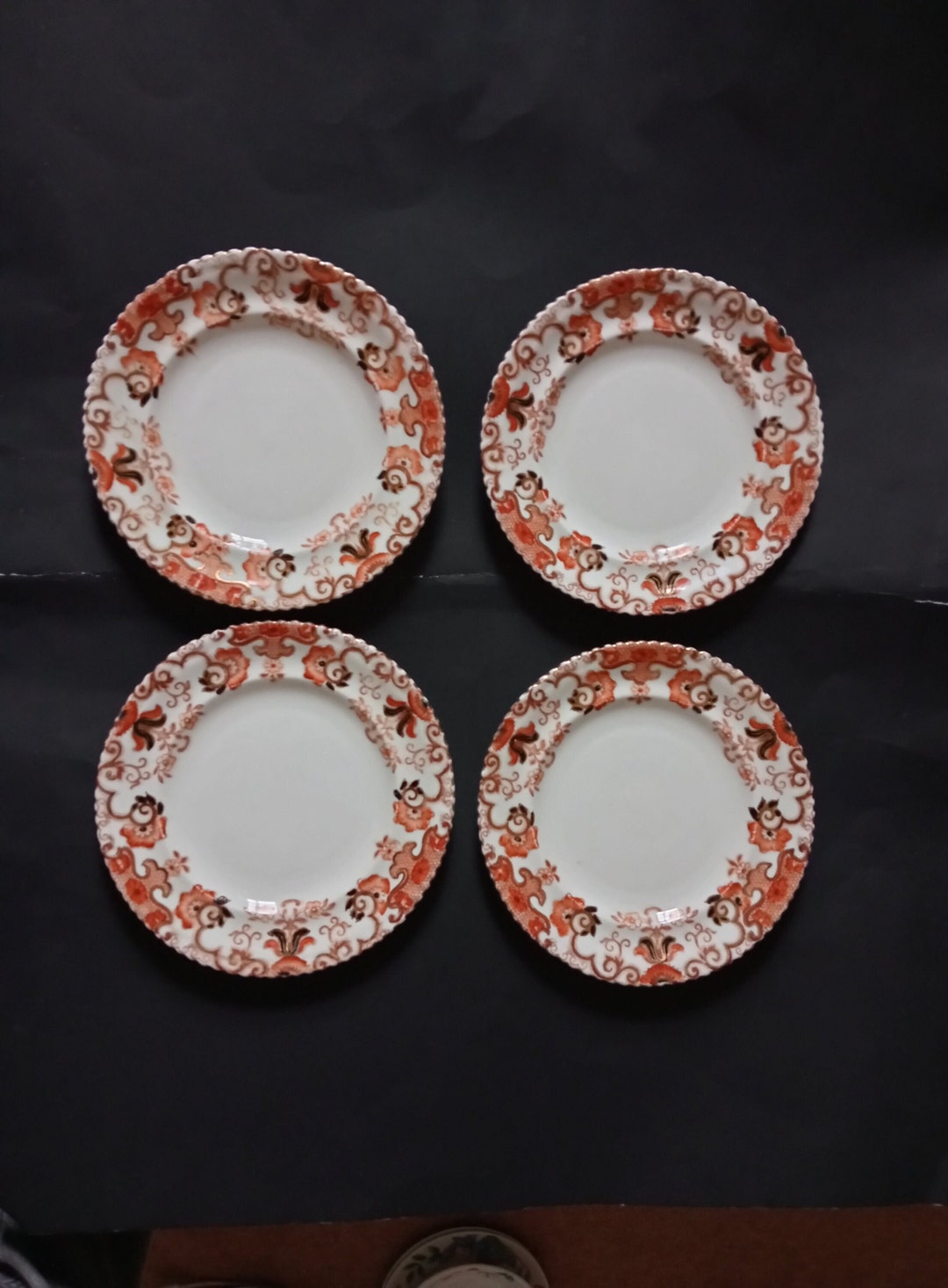 Rare Antique 1891 Victorian Early Samuel Radford Imari Set of Four Side ...