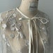 Lace Jacket Cover up Sheer With Satin Edges Uk 8 - Etsy Canada