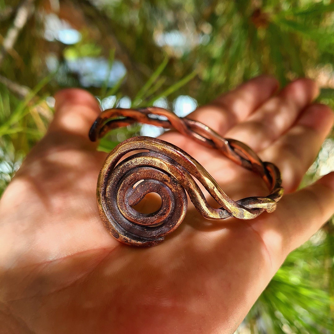Handmade Copper Cuff Bracelet for Women and Men, Hammered Copper Cuff ...