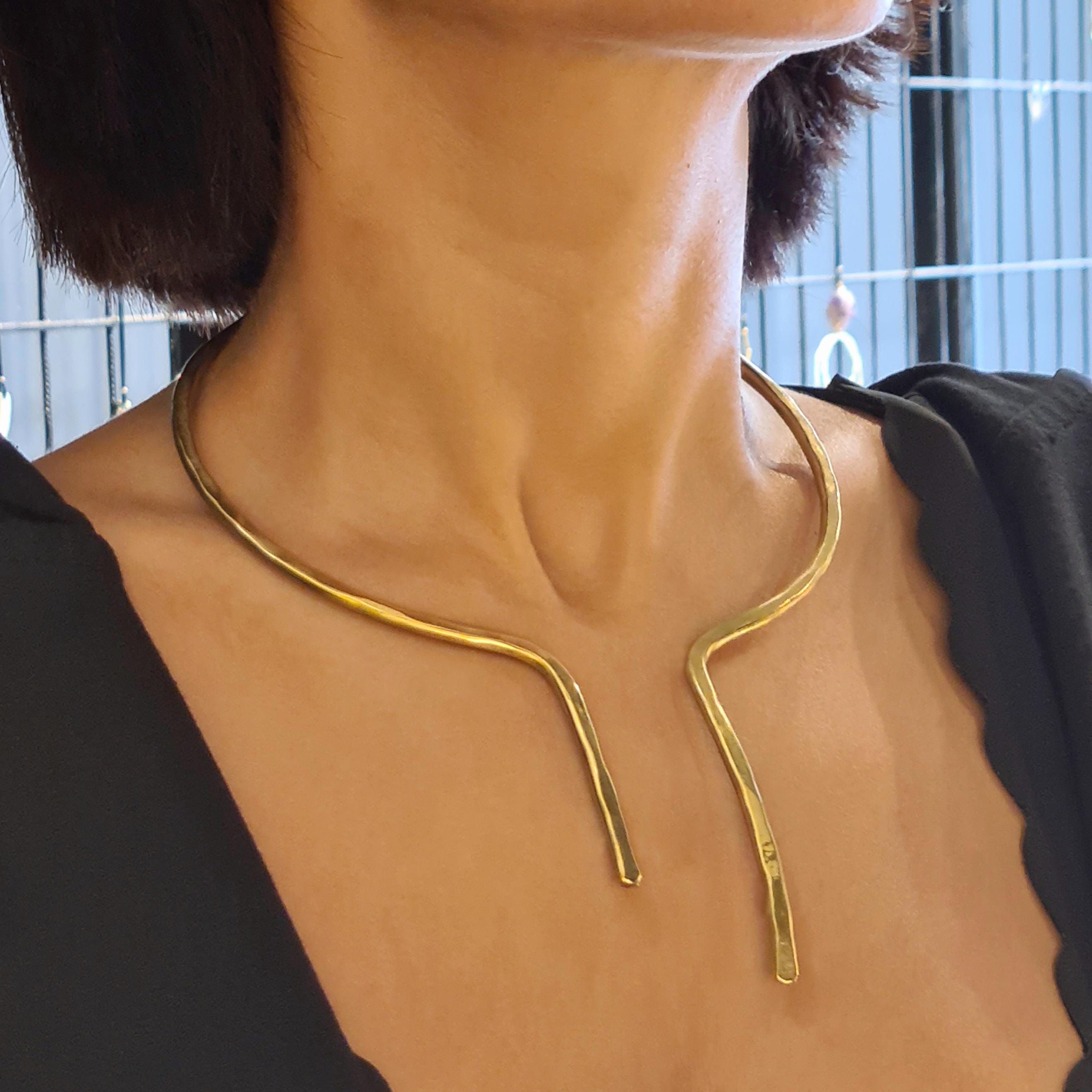 Black Panther Costume, Handmade Brass Collar Necklace Worn by Princess ...