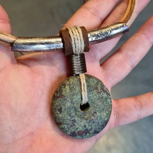 Primitive Ethnic Choker Necklace for Men or Women, Tribal Leather ...